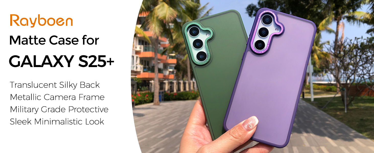 Amazon.com: Rayboen for Samsung Galaxy S25 Plus case, Skin Feel Translucent Frosted Anti-Scratch ...