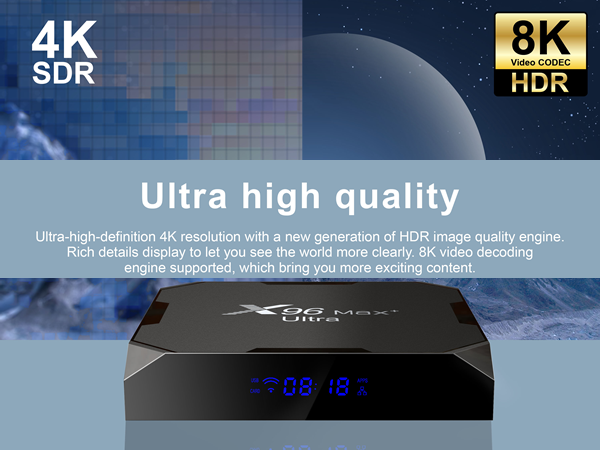 Mua VTNIU X96 Max Plus Ultra TV Box Android 11 Amlogic S905X4 4GB 32GB Support AV1 HDMI 8K Video ...