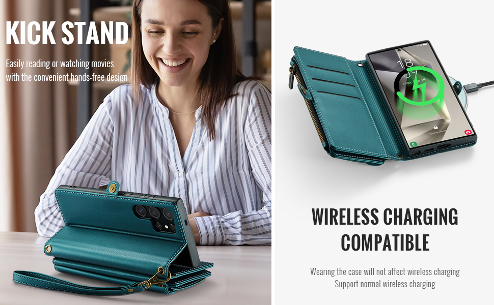 Amazon.com: Strapurs Crossbody for Samsung Galaxy S24 Ultra Case Wallet【RFID Blocking】 with 10 ...