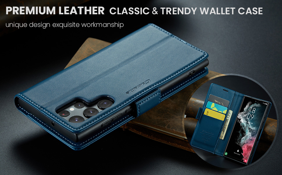 Amazon.com: SINIANL for Samsung Galaxy S22 Ultra Wallet Case with RFID Blocking, Galaxy S22 ...