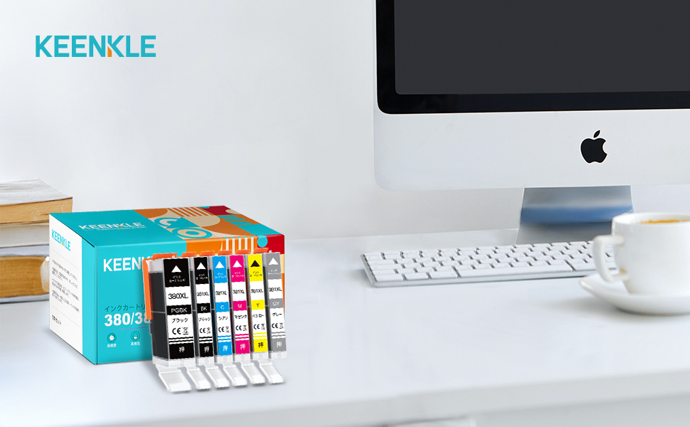 Amazon.co.jp: BCI-381+380/6MP Ink Cartridge for Canon BCI-381 (BK/C/M/Y/GY) + 380 6 Color Multi ...