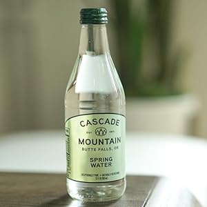 Amazon.com: Cascade Mountain Spring Water in Glass Bottles | 12oz (12 Pack) | 7.7 pH Balanced ...