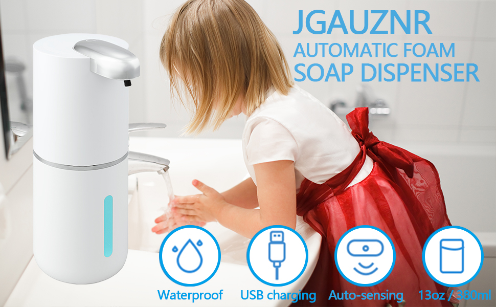 Amazon.com: Automatic Foaming Soap Dispenser - 4 Gear Foam Adjustable, Wall Mounted Sticker ...