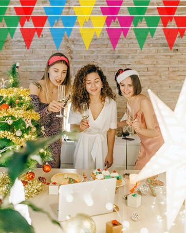 Amazon.com: 300PCS Rainbow Pennant Banner Colorful Triangle Flags ...