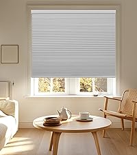 Amazon.com: HOTSOON No Drill No Tools Blackout Cellular Shades Top Down Bottom Up Cordless ...