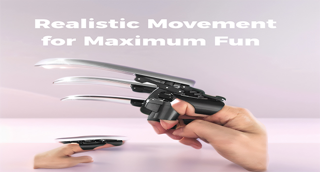 Amazon.com: 6PCS Mechanical Retractable Wolf Claw, Telescopic Silvery Finger Toy for Kids ...