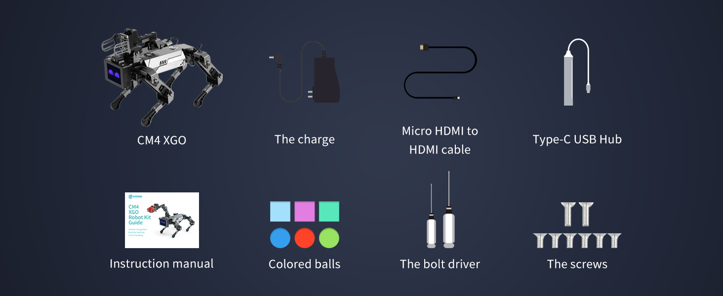 Amazon.com: ELECFREAKS CM4 XGO Robotic Dog V2 Kit for Raspberry Pi with ...