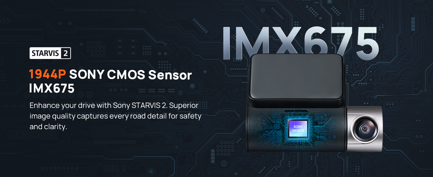 Amazon.com: 70mai New Dash Cam with Starvis 2 IMX675, Dual HDR Front and Rear Cam, Built in GPS ...