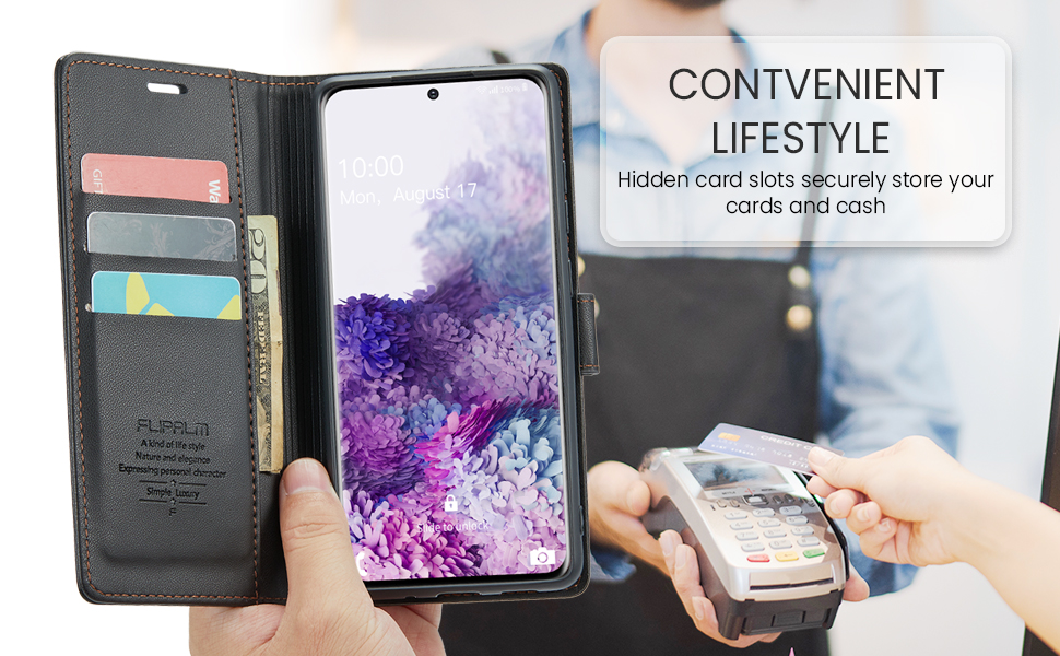 Amazon.com: FLIPALM for Samsung Galaxy S20 6.2"(Non S20+/S20 Utra) Wallet Case with RFID ...