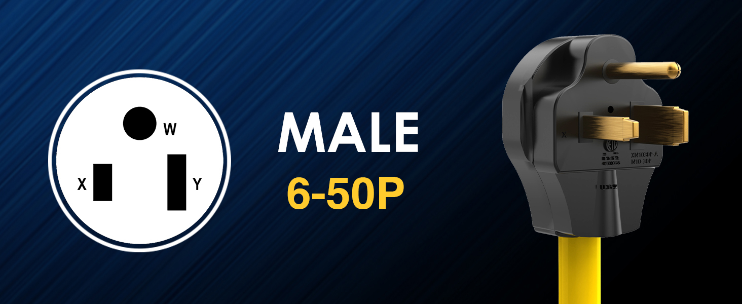 Amazon.com: [240v to 240v] M1A2 Welder Power Adapter 220 Volt Plug Adapter Nema 6-50p to NEMA 6 ...