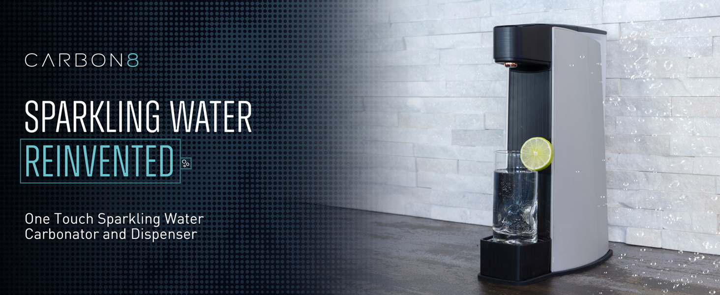 Amazon.com: Carbon8 Sparkling Water Maker Machine, Home Soda Stream Machine, Screw-In CO2 ...