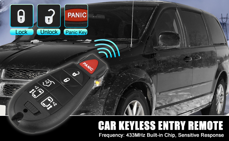 Amazon.com: X AUTOHAUX Replacement Keyless Entry Remote Car Key Fob ...