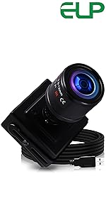Amazon.com: ELP 16mp Wide Angle USB Camera for Computer 180degree Fisheye Lens Webcam Board Mini ...