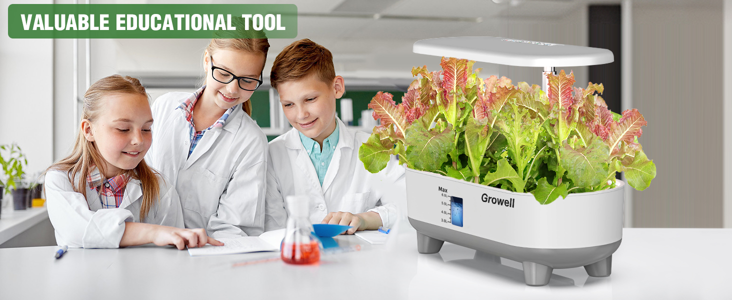 Amazon.com: Hydroponics Growing System Kit, 16 Pods Indoor Garden with 28W Full Spectrum LED ...