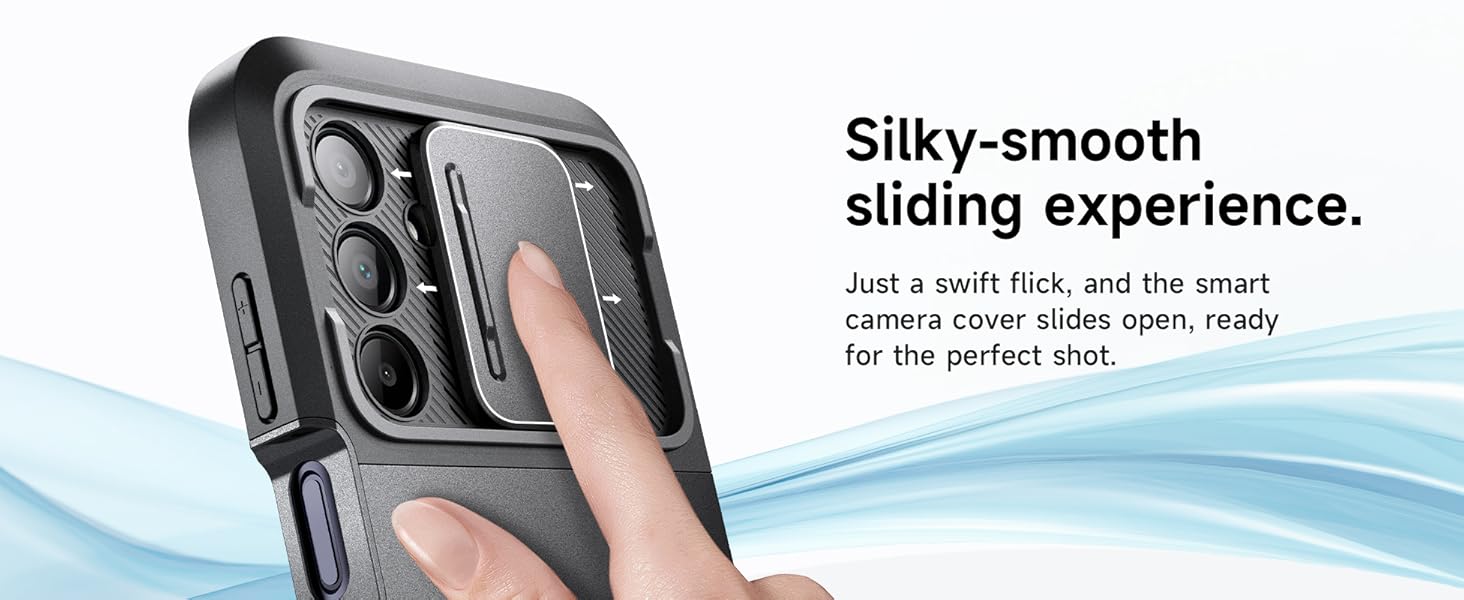 Amazon.com: SURITCH for Samsung Galaxy A15 Case with Magnetic Camera Slide Cover & Adjustable ...