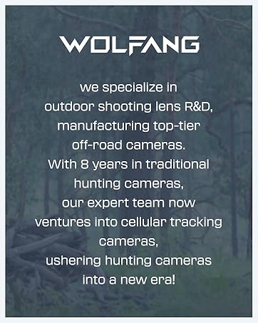 WOLFANG WT01 Wildcamera 2160P 48MP HD, wilddiercamera met 940nm No Glow infrarood leds ...