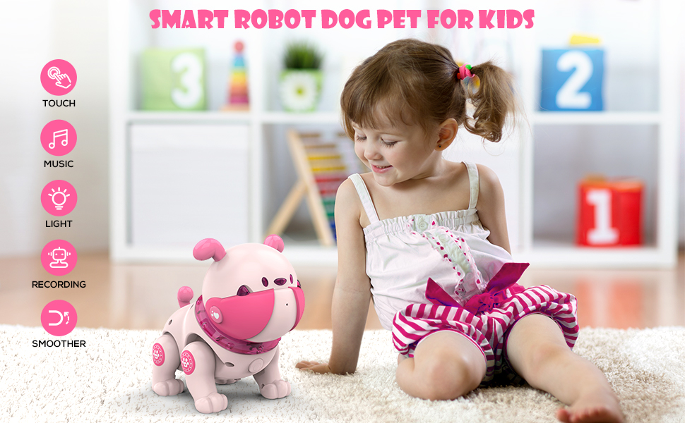Amazon.com: VATOS Toddler Remote Control Toys for Girls - Robot Pet Puppy Dog RC Robot Toy with ...