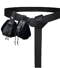 HiiFeuer Medieval PU Leather Buckle Arm Bracers, Knight LARP Retro ...