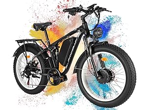 Amazon.com : koonkex Peak 3000W Fat-Tire Electric-Bike for Adults-Women-Men - Seeker24 Dual ...