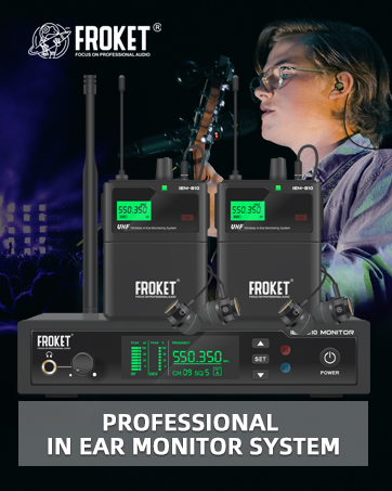 Froket Audio Mixer Professional DJ Mixer Reverb Console 8 Channel Audio ...