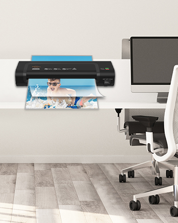 Laminator, Portable A4 Thermal Laminating Machine with Hot and Cold Settings, Quick Warm-up and ...