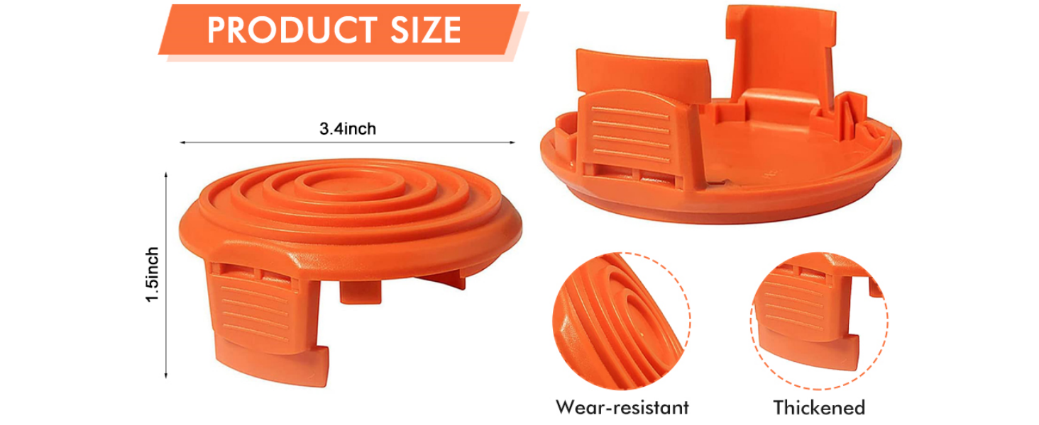 Amazon.com : Kaberalty WA0007 50022833 Weed Eater Replacement Spools Cap Covers Compatible with ...