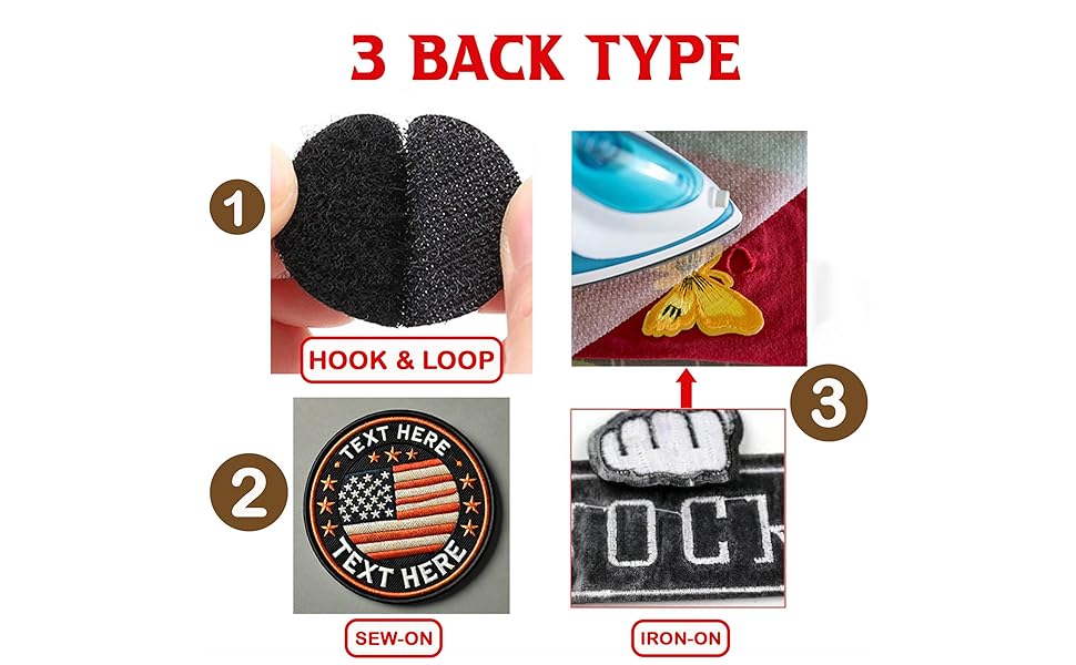 Amazon.com: Custom Name Patches Embroidered for Girl Backpack, Embroidered Names Back Pack Patch ...