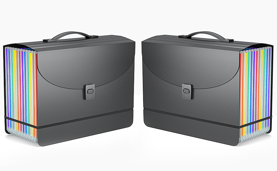 Amazon.com : Accordion File Organizer/Expanding File Folder with Handle,13 Pockets Filing Box ...