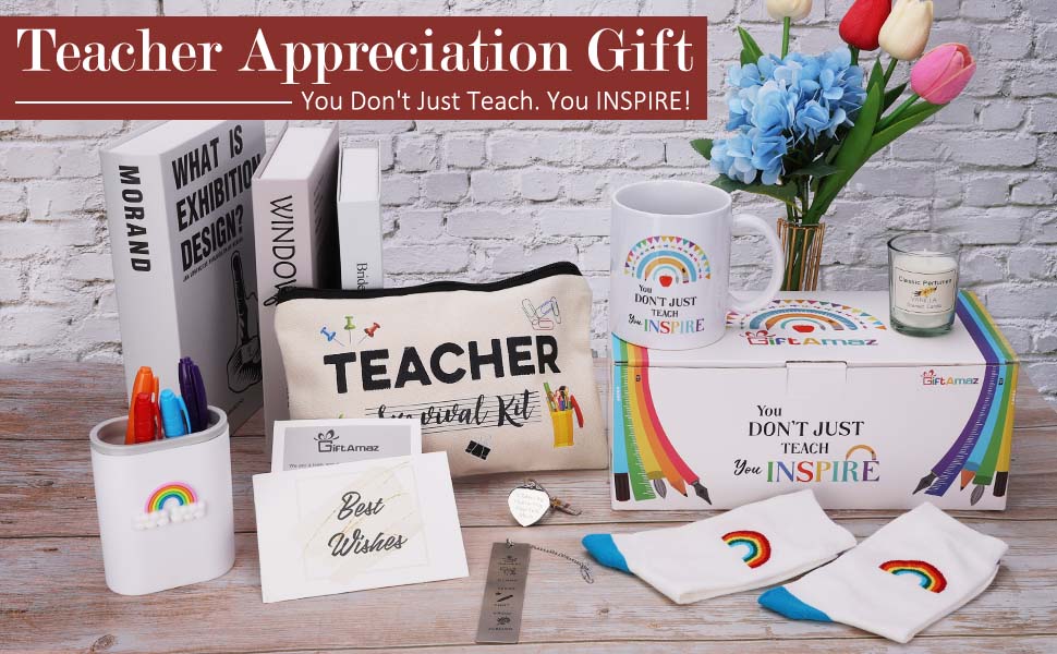 Amazon.com: GiftAmaz Teacher Appreciation Gifts in Bulk, Thank You ...