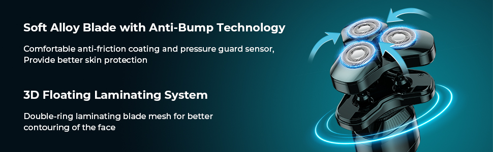 Amazon.com: Electric Razor for Men, 3-in-1 Face Shaver, Rotary LED ...