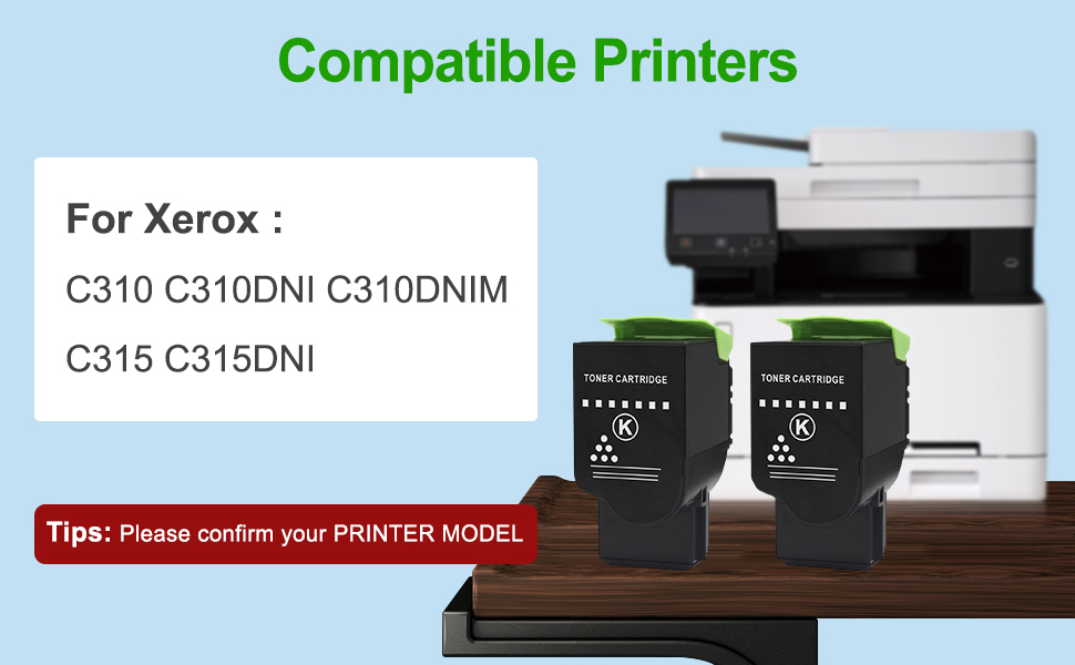 Amazon.com: SINOPRINT Remanufactured C310 C315 Toner Cartridge Replacement 006R04356 Ink for ...