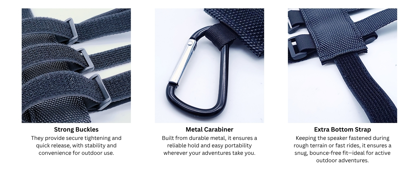 Amazon.com: Portable Bike Golf-Cart Speaker Mount - Adjustable Strap Holder for JBL Flip 6 ...