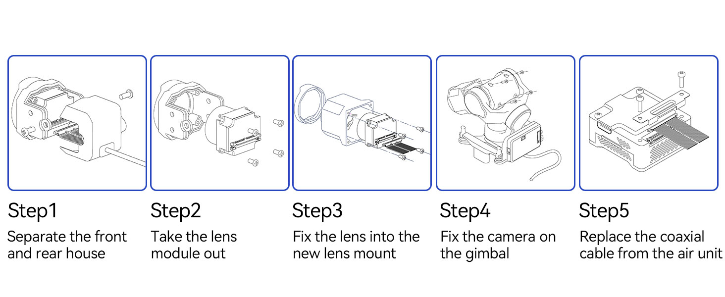 Amazon.com: RunCam C-20T 3-Axis FPV Camera Gimbal,Pan Tilt Mount,FPV ...