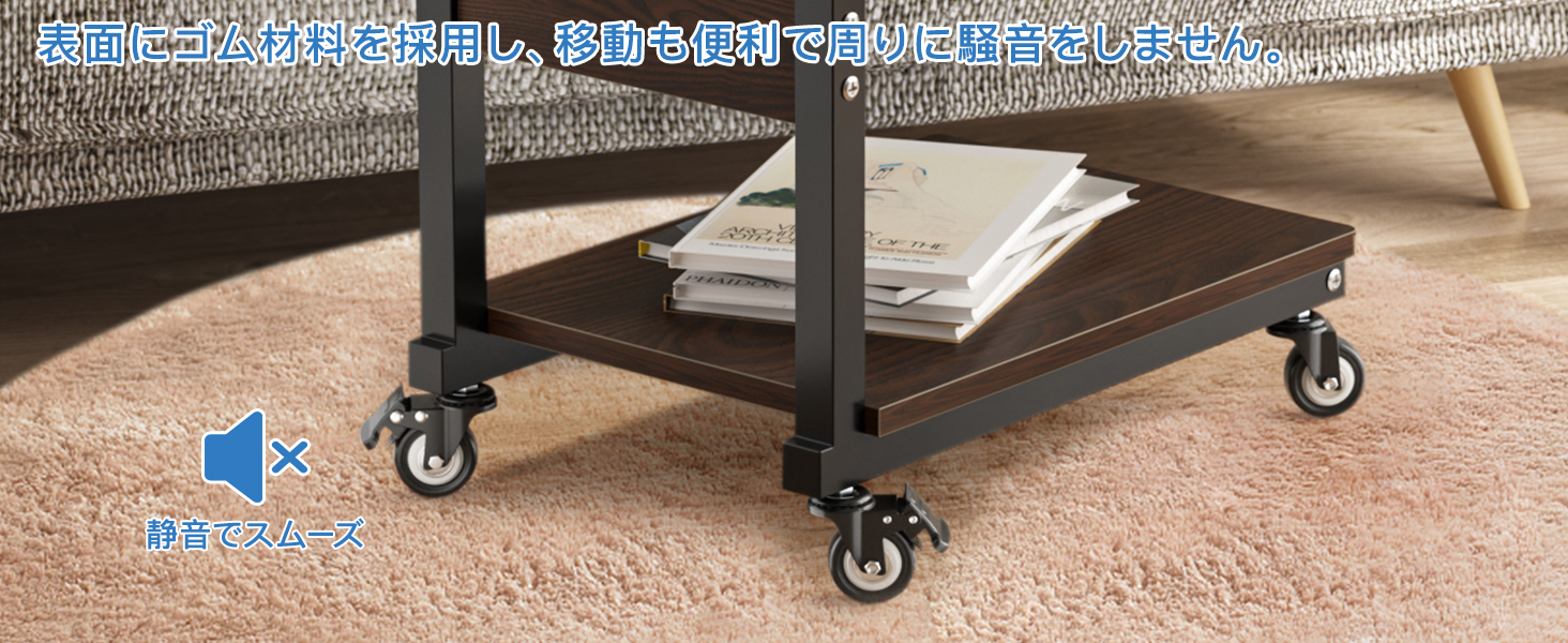 Amazon.co.jp: DEWEL キャスター M8 車輪 2インチ ネジ式キャスター 自在式キャスター ブレーキ付き 360°回転 静音 50mm 耐荷重240KG 交換用 ゴム ...