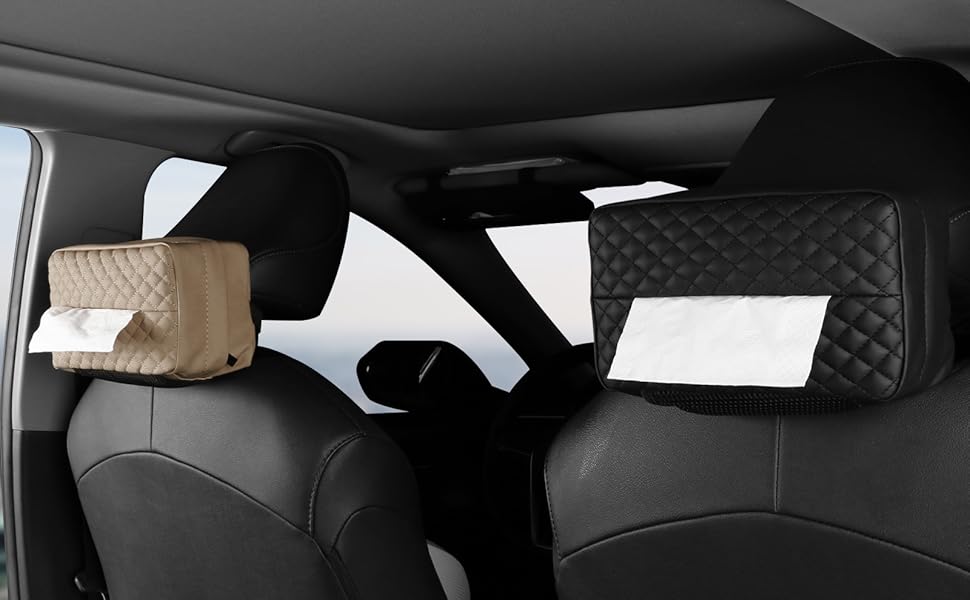 Amazon.com: Car Tissue Holder, Car Napkin Cover, Car Tissue Box, Car Tissue Paper Box, Napkin ...