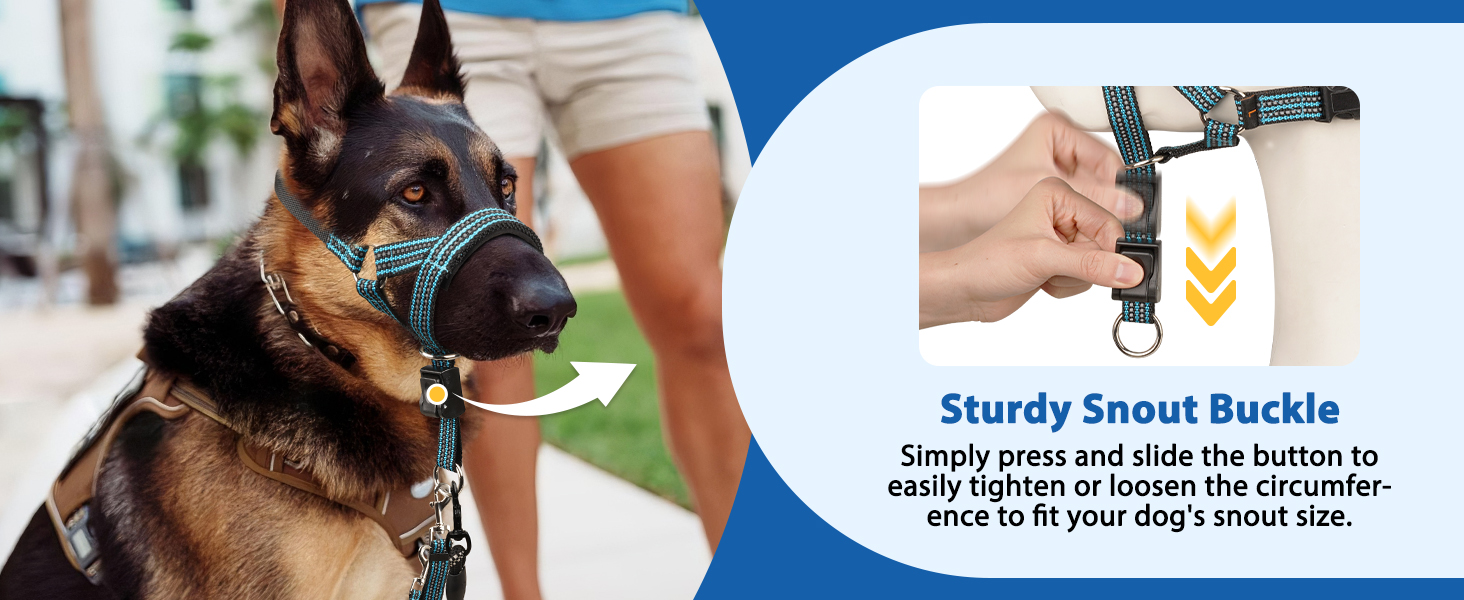 Amazon.com : BARKLESS No Pull Dog Head Collar for Gentle Training Walking, Soft Padded Head ...