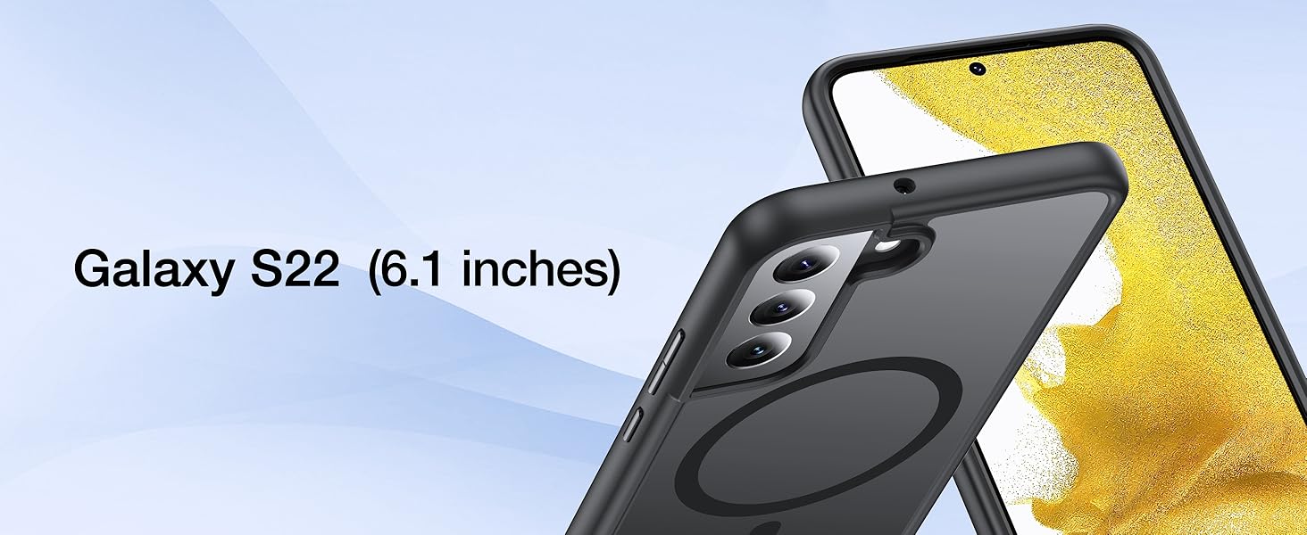 Amazon.com: FNDMIL [NO.1 Magnetic for Samsung Galaxy S22 Case with MagSafe [Translucent Matte ...