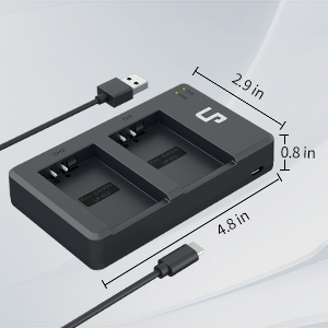 Amazon.com : LP LP-E12 Battery Charger Pack, 2-Pack Battery & Dual Slot Charger Compatible with ...