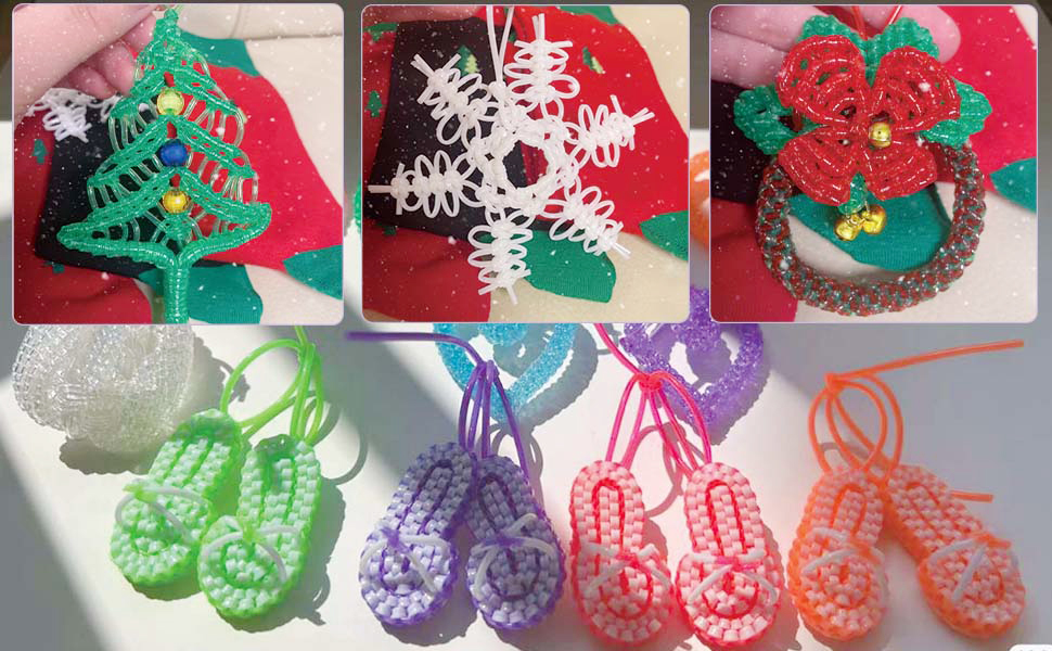 Amazon.com: 20 Bundles Lanyard String Kit, Gimp Bracelet Making Kit ...