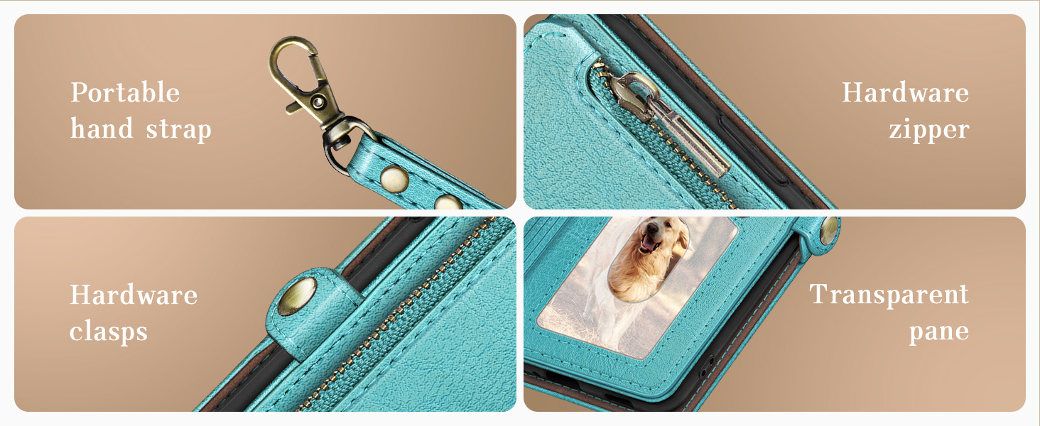 Amazon.com: XcaseBar compatible with Samsung Galaxy A16 5G Wallet case with Zipper Credit Card ...