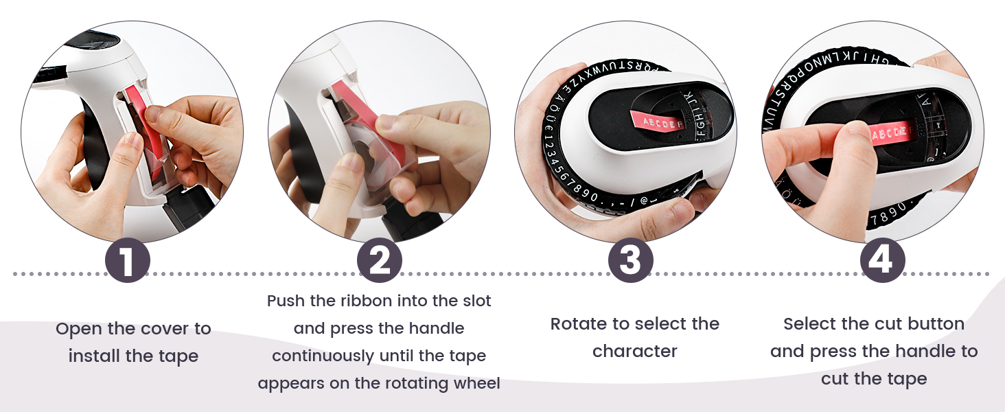 Goknu Embossing Label Maker Machine, E975 Vintage Embossed Label Maker ...