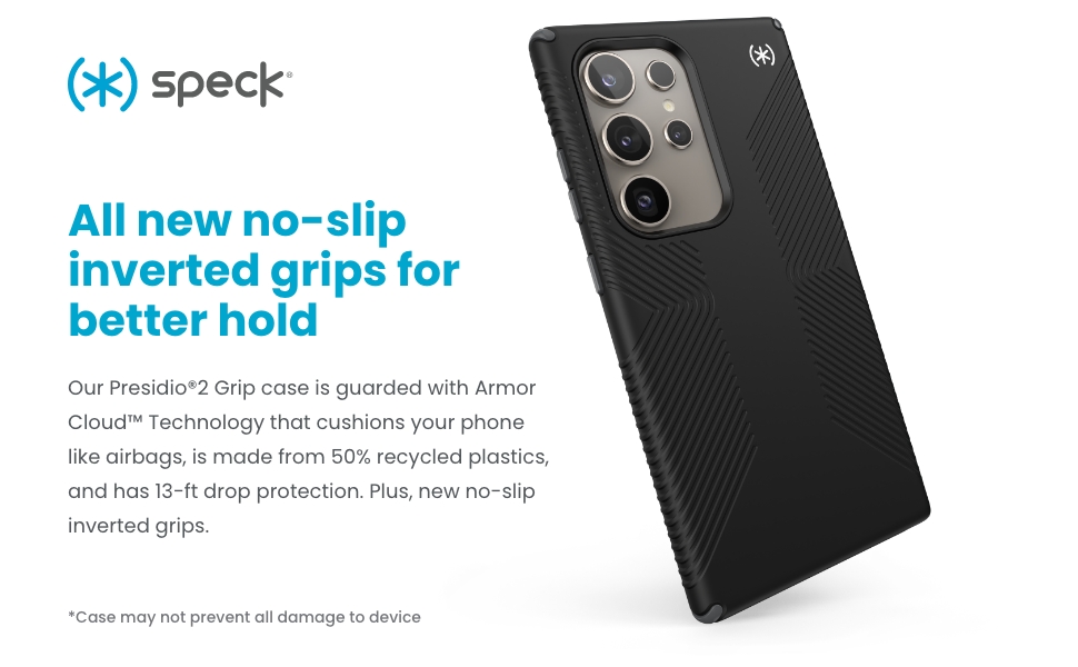 Amazon.com: Speck Presidio 2 Grip - Funda para Samsung Galaxy S24+, protección contra caídas y ...