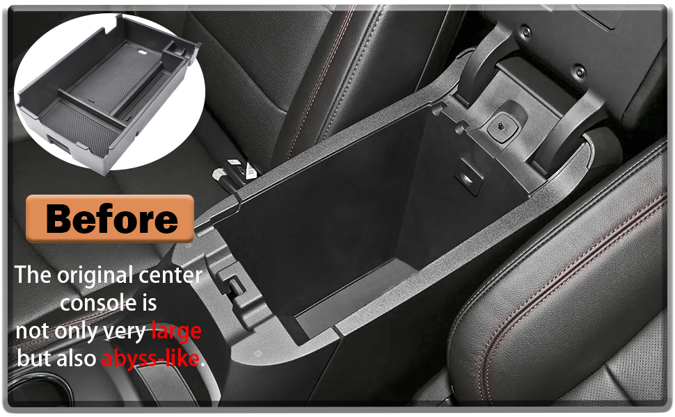 Amazon.com: RUNROAD Center Console Organizer Tray Compatible with Chevy Equinox 2018 2019 2020 ...