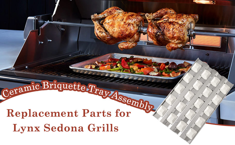 Amazon.com : Beurbcikue 80707 BBQ Briquette Tray Assembly for Lynx Grills 24" 36" 42" Gas Grills ...