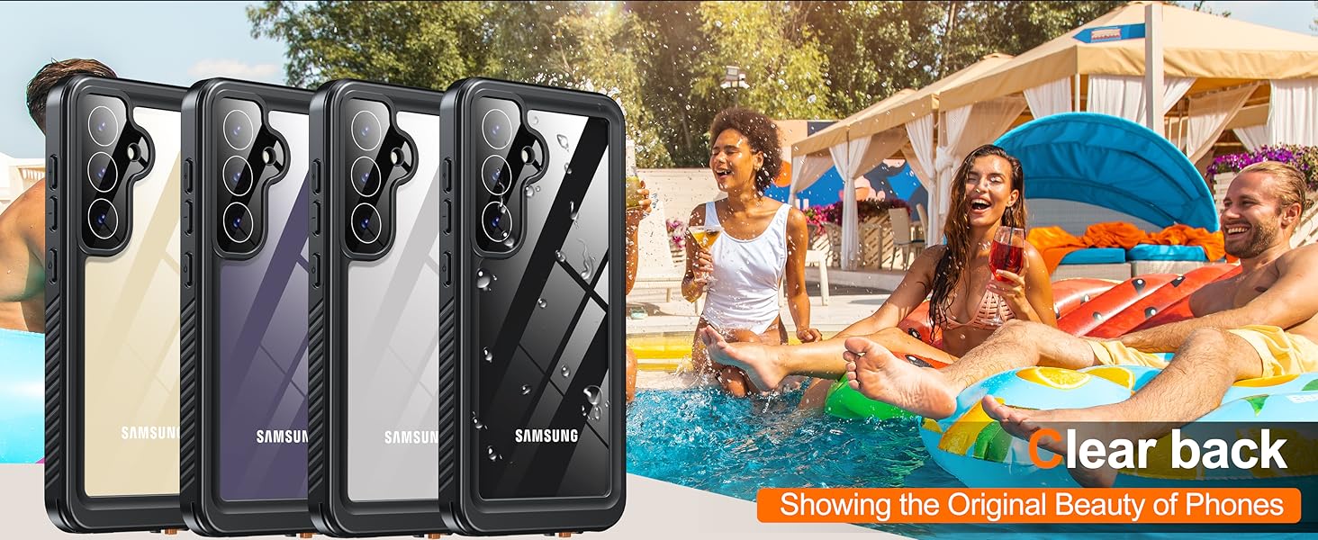 ANTSHARE for Samsung Galaxy S25 Case, [IP68 Waterproof] Samsung S25 Case with [Built-in Screen ...