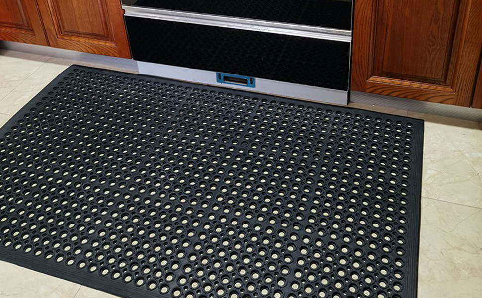 Amazon.com: tonchean Commercial Drainage Floor Mat Restaurant Bar Non ...