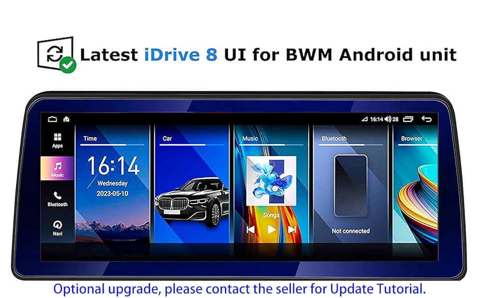 AneQu 12,3 Zoll Carplay Display Für BMW E70 X5 Für BMW X6 E71 2007-2010 CCC System 8-Core 32GB ...