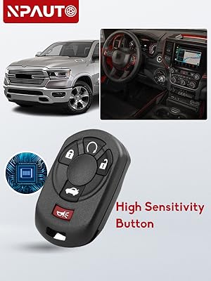 Amazon.com: NPAUTO Key Fob, Keyless Entry Remote Control Car Keys ...