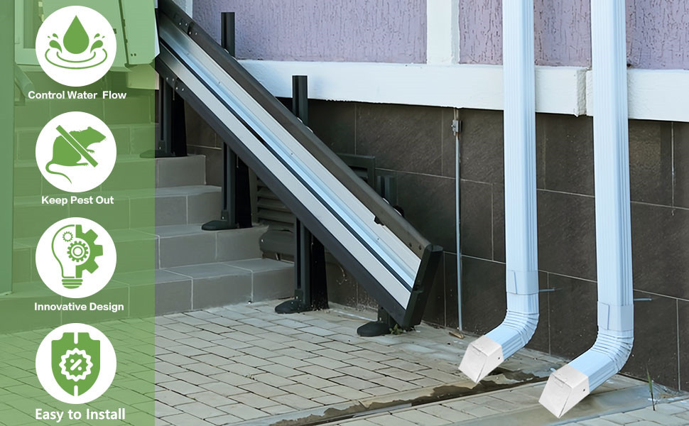 Amazon.com : NamcheBarwa 3"x4" Type-A Easy-to-Install Downspout ...