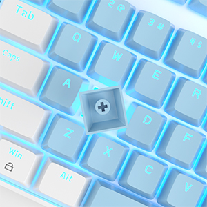 Amazon.com: 75% Mechanical Gaming Keyboard with Blue Switch, MageGee ...